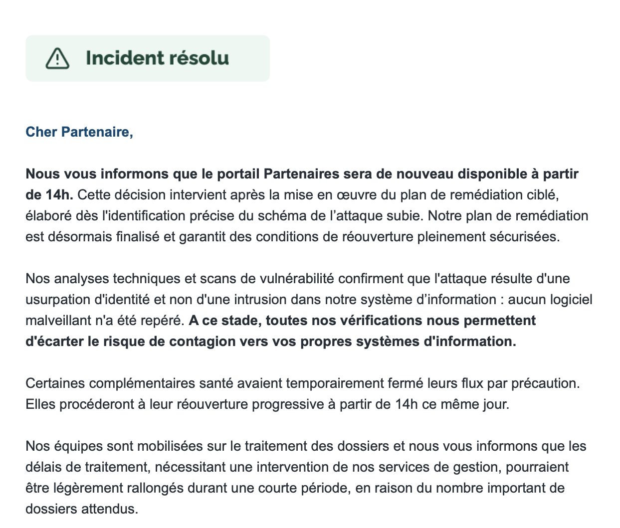 La plateforme de soins Itélis victime d'une cyberattaque concernant des ...