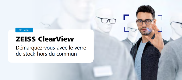 Zeiss dévoile Clearview, un nouveau verre de stock Freeform à haute ...
