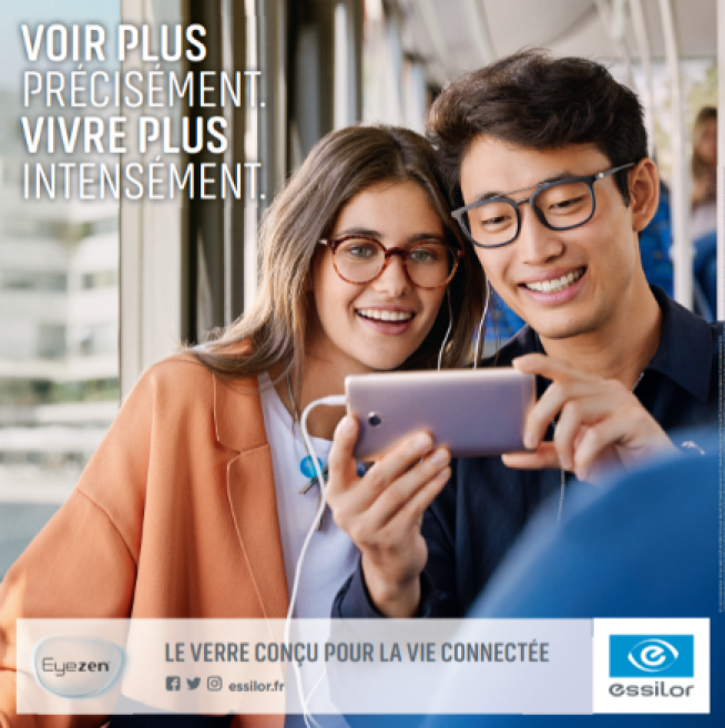Essilor : le verre Eyezen investit les écrans. Le spot sur Acuité ...